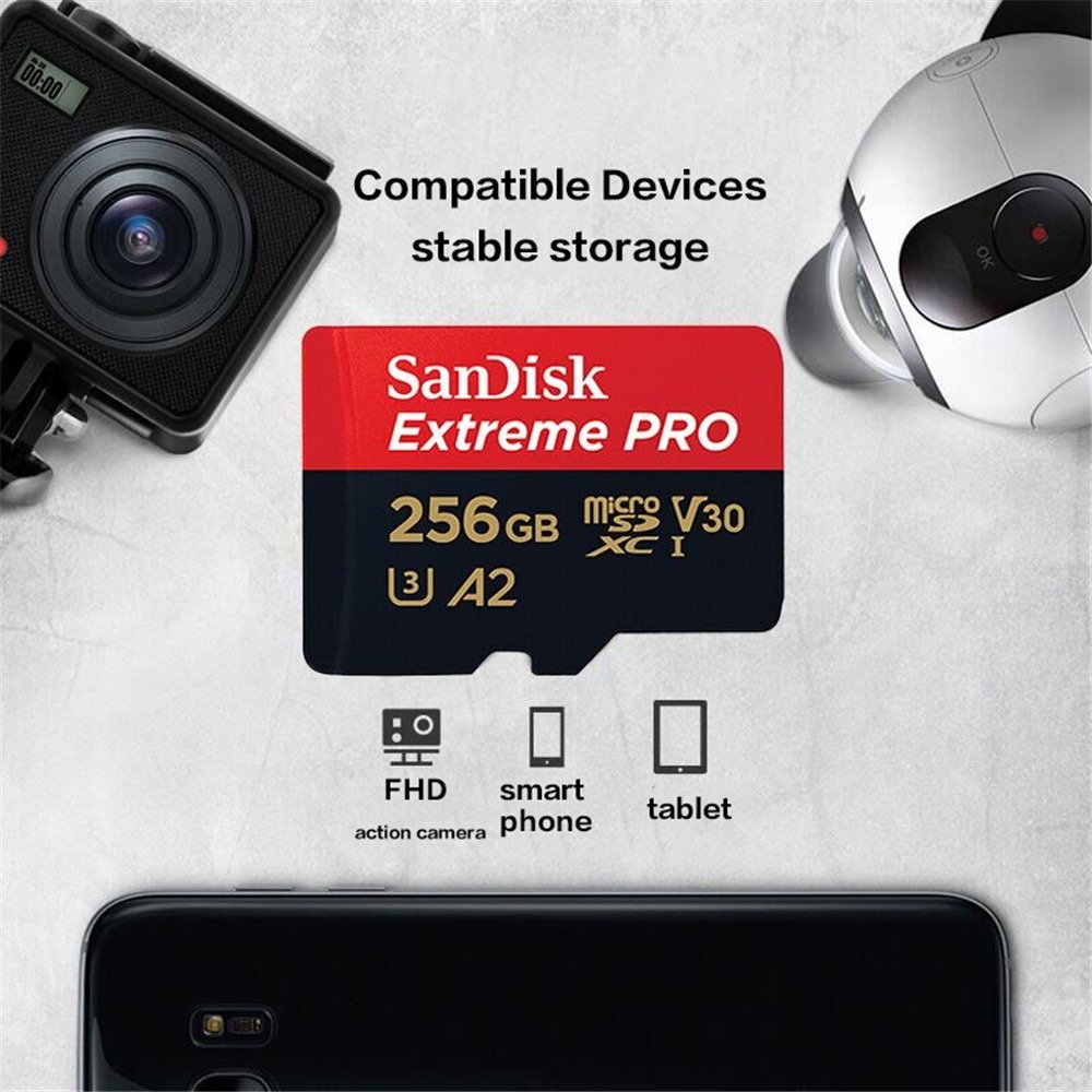 SanDisk Extreme Pro 32gb/64gb/128gb/256gb/512gb/1tb MicroSD Micro SD R ...