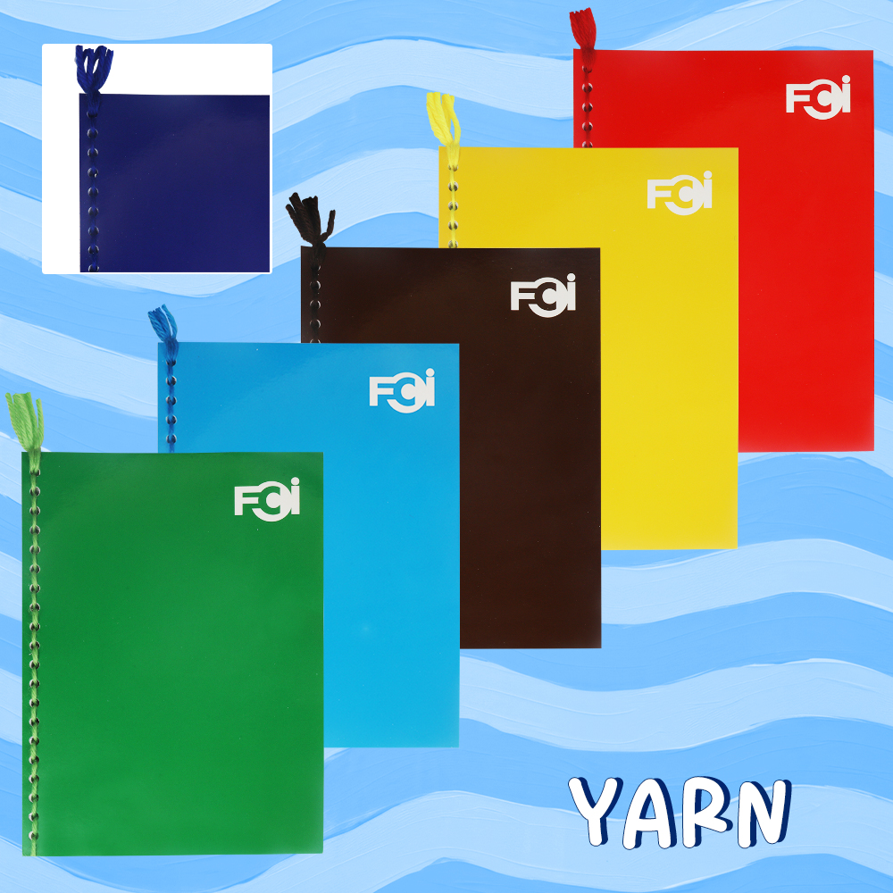 FCI Writing Notebook, Compo, Spiral, Yarn Notebook Neon Random Color ...