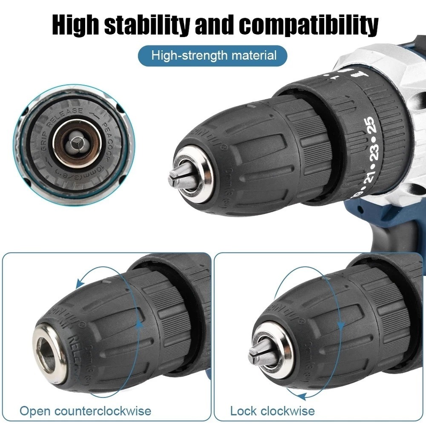 NEW BOSCH 98V Cordless Drill Hand Drill Set Li-on Battery Car Electric ...