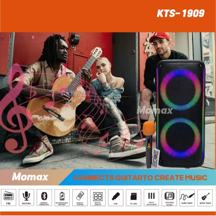 BTS-1989 16 inch outdoor Karaoke sound system Bluetooth Speakers with ...