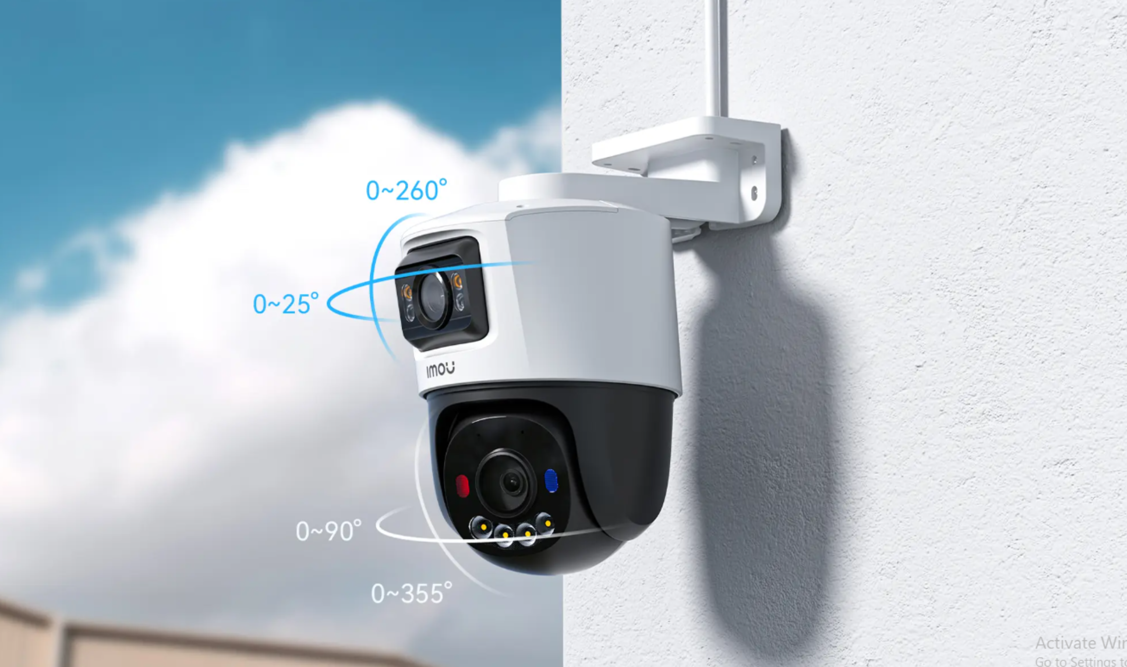 IMOU PS70F 10MP Dual Lens PoE Outdoor Smart Camera Flexible Power ...