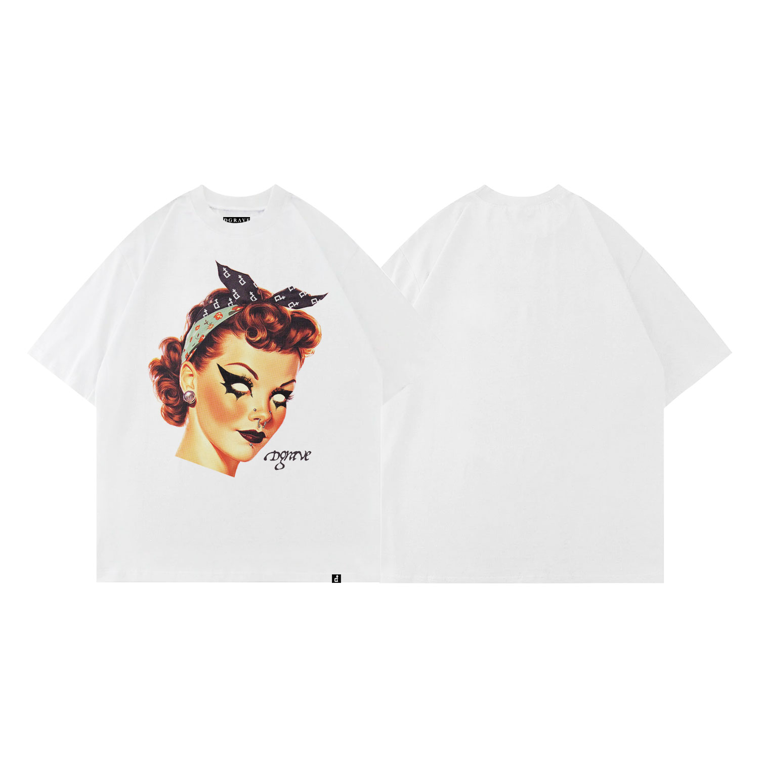DGRAVE CREATIONS 'GLAM' WHITE T-SHIRT | Shopee Philippines