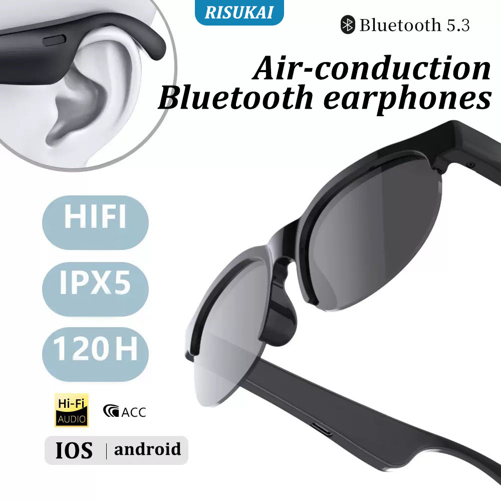 Smart Sunglasses Wireless Bluetooth AI Smart colorful Glasses Built-in ...
