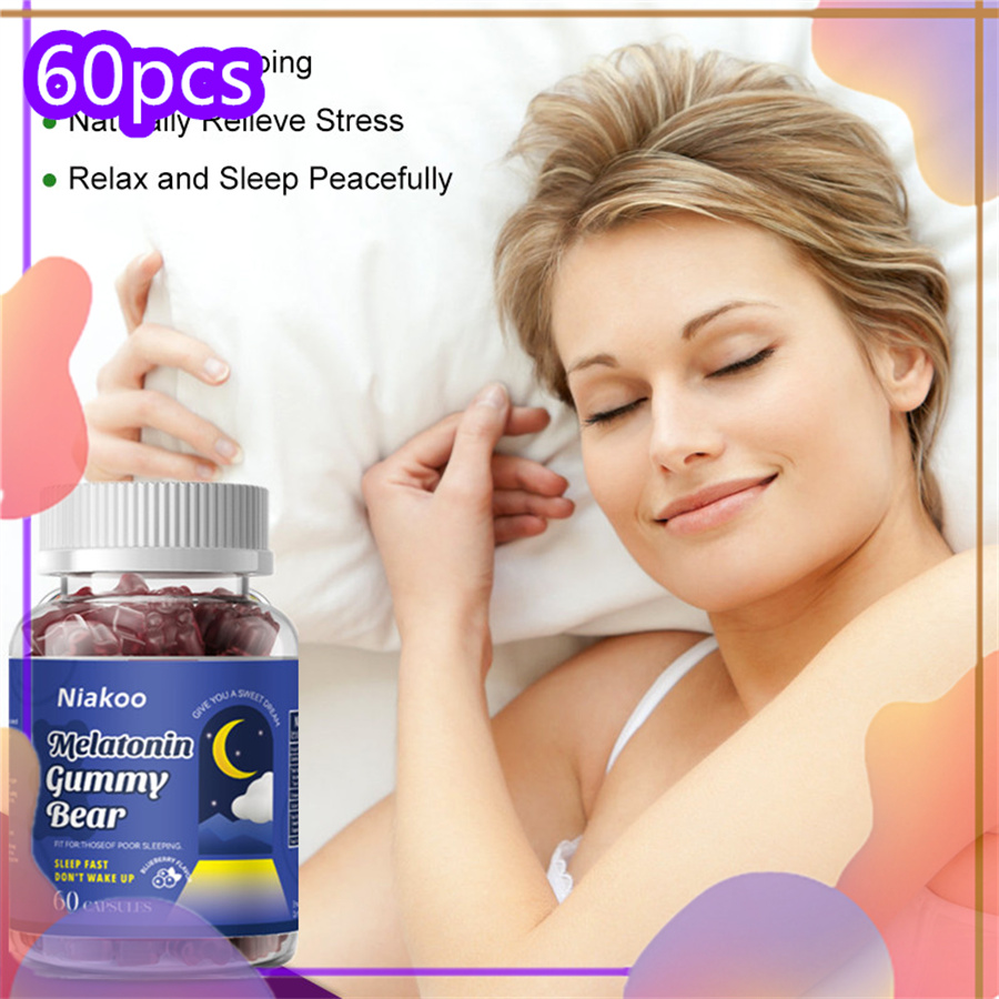 Night Time Beauty Melatonin Collagen Gummies for Restful Sleep Anti ...