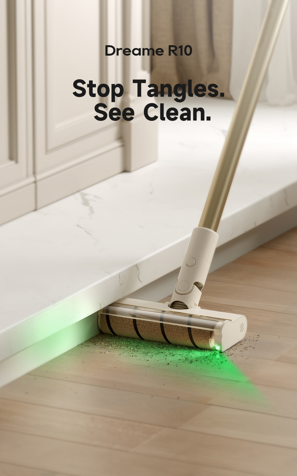 Dreame R10 Cordless Stick Vacuum Cleaner | LED Brush Light | Up to 60 ...