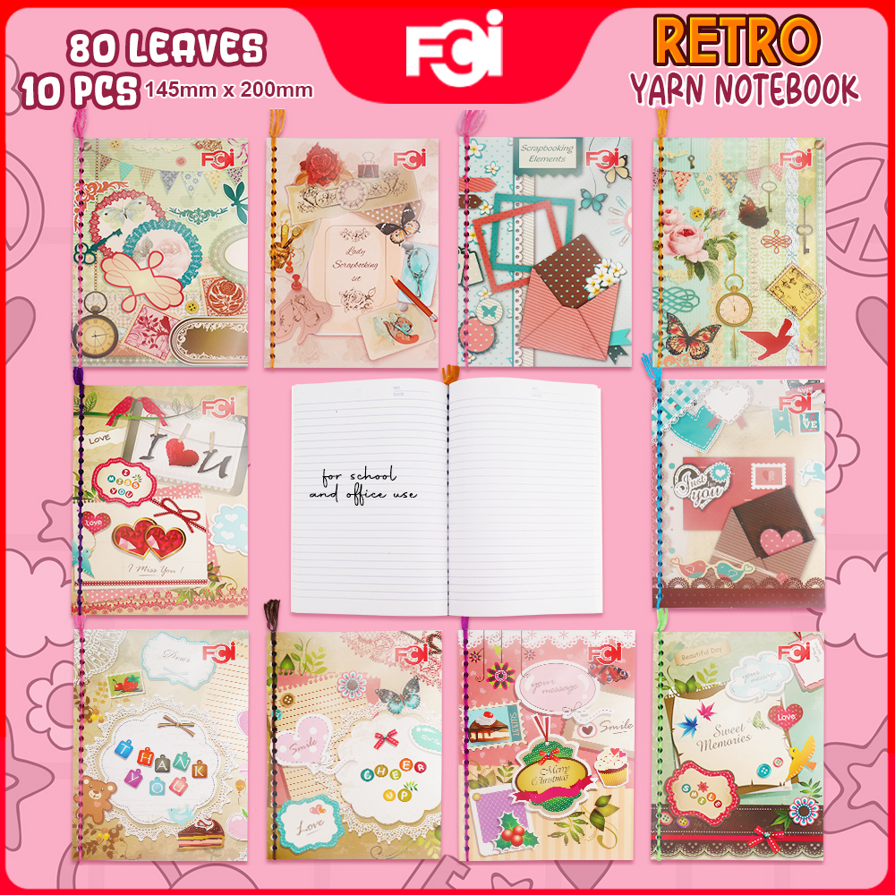FCI Yarn Notebook with New Upgraded Cute Design, For Student's Use, 80 ...