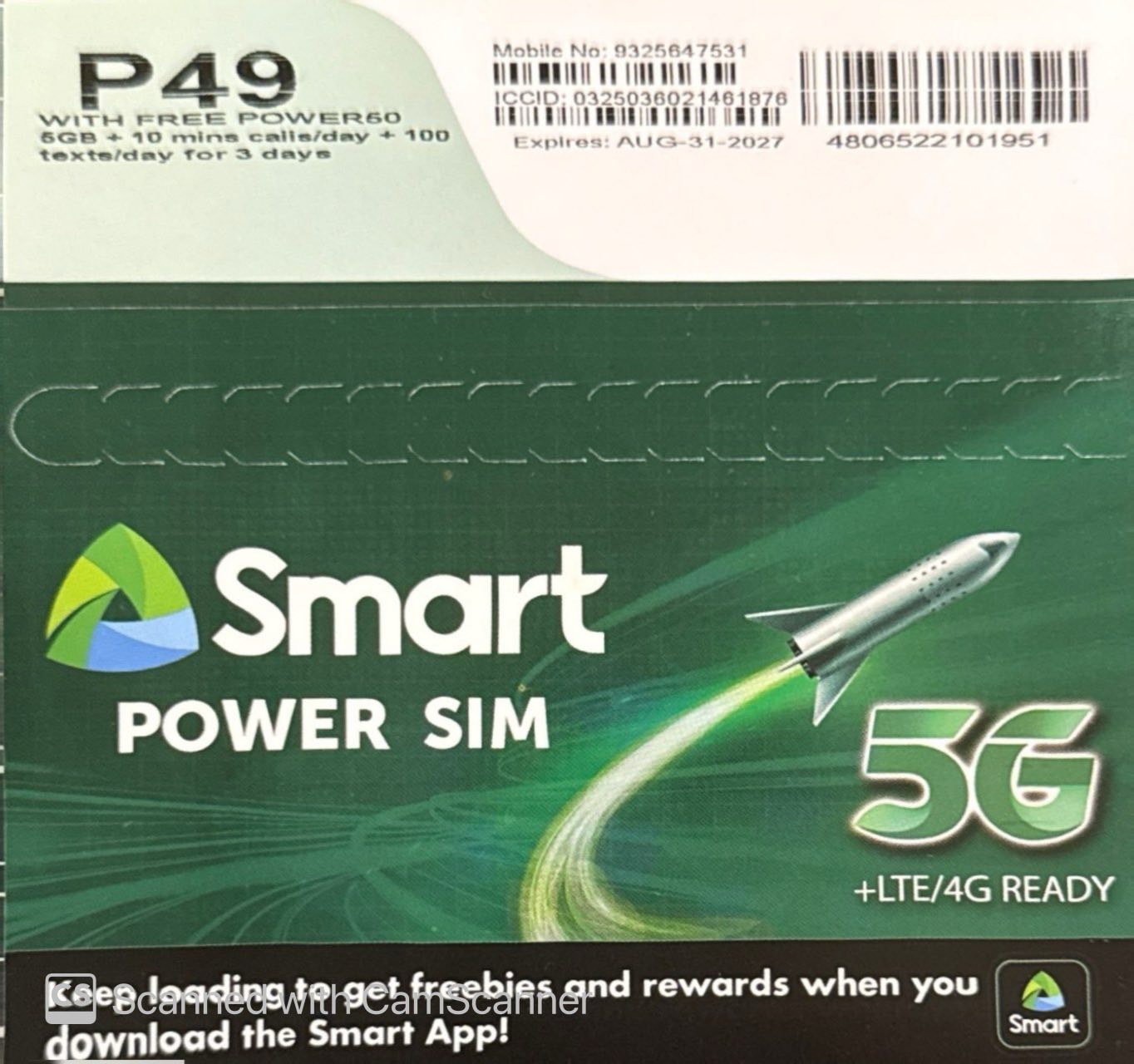 5pcs SMART sim per ORDER / brand new sealed | Shopee Philippines