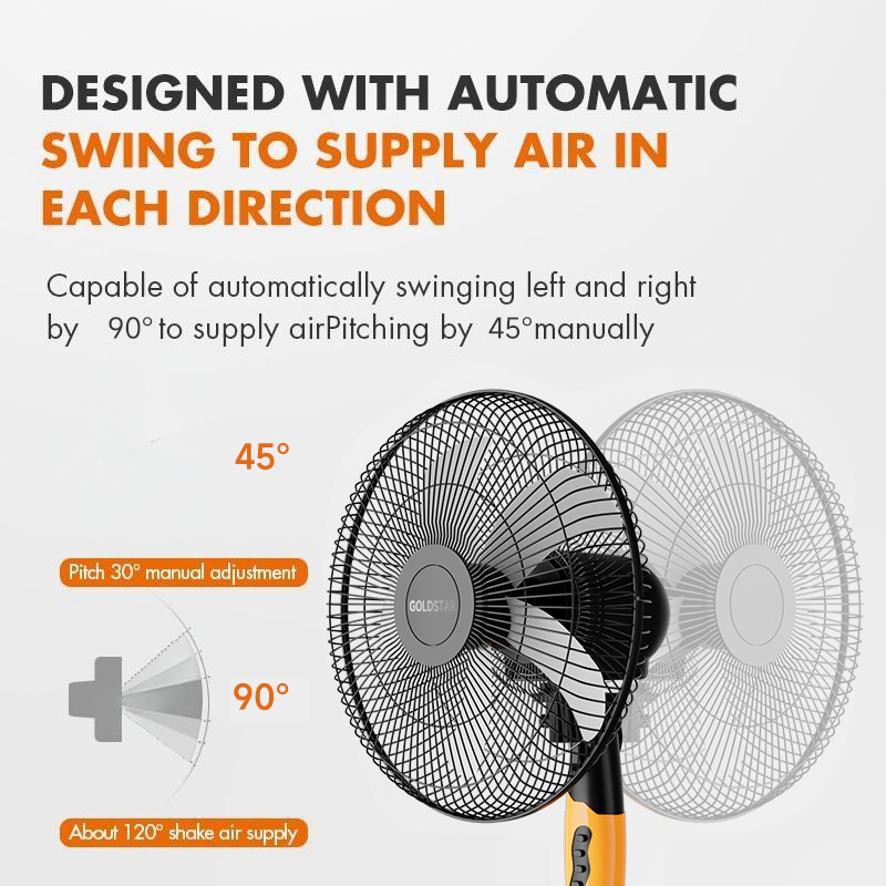 GoldStar 2026Upgrade Stand Fan Electric fan 16Inch Electric Fan Stand ...