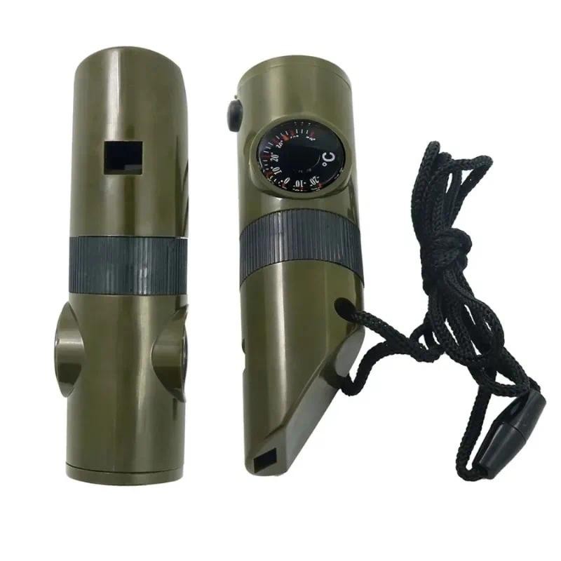 Multifunction Bushcraft Whistle with Compass and LED Light | Shopee ...