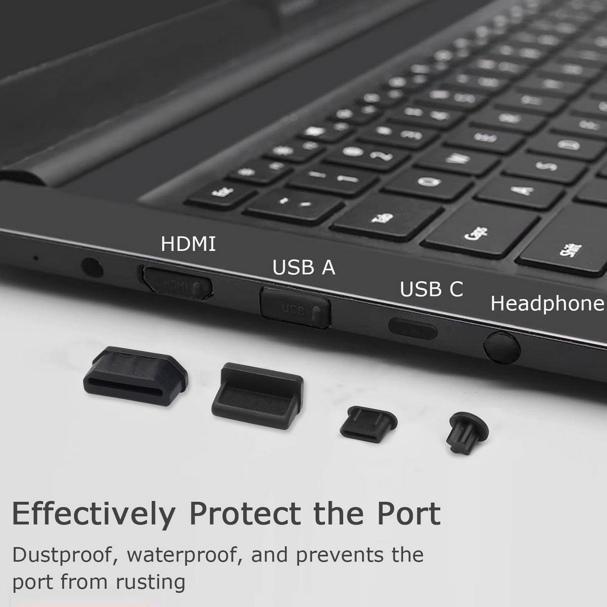 USB Port Cover Silicone Protection Caps Dust Plug for USB C, 3.5mm ...
