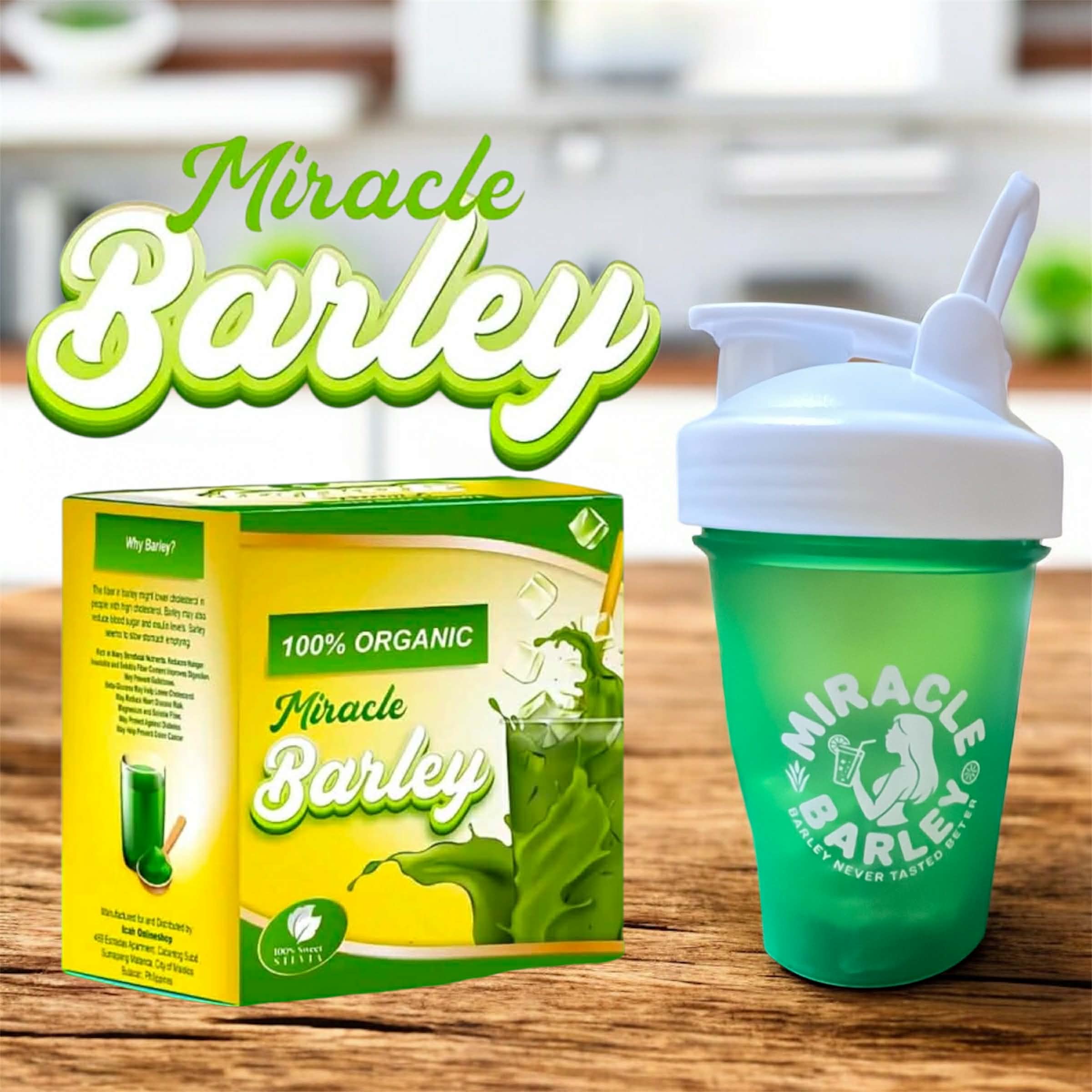 FDA APPROVED Miracle Barley 210g with Collagen, Sodium Ascorbate Bacopa ...
