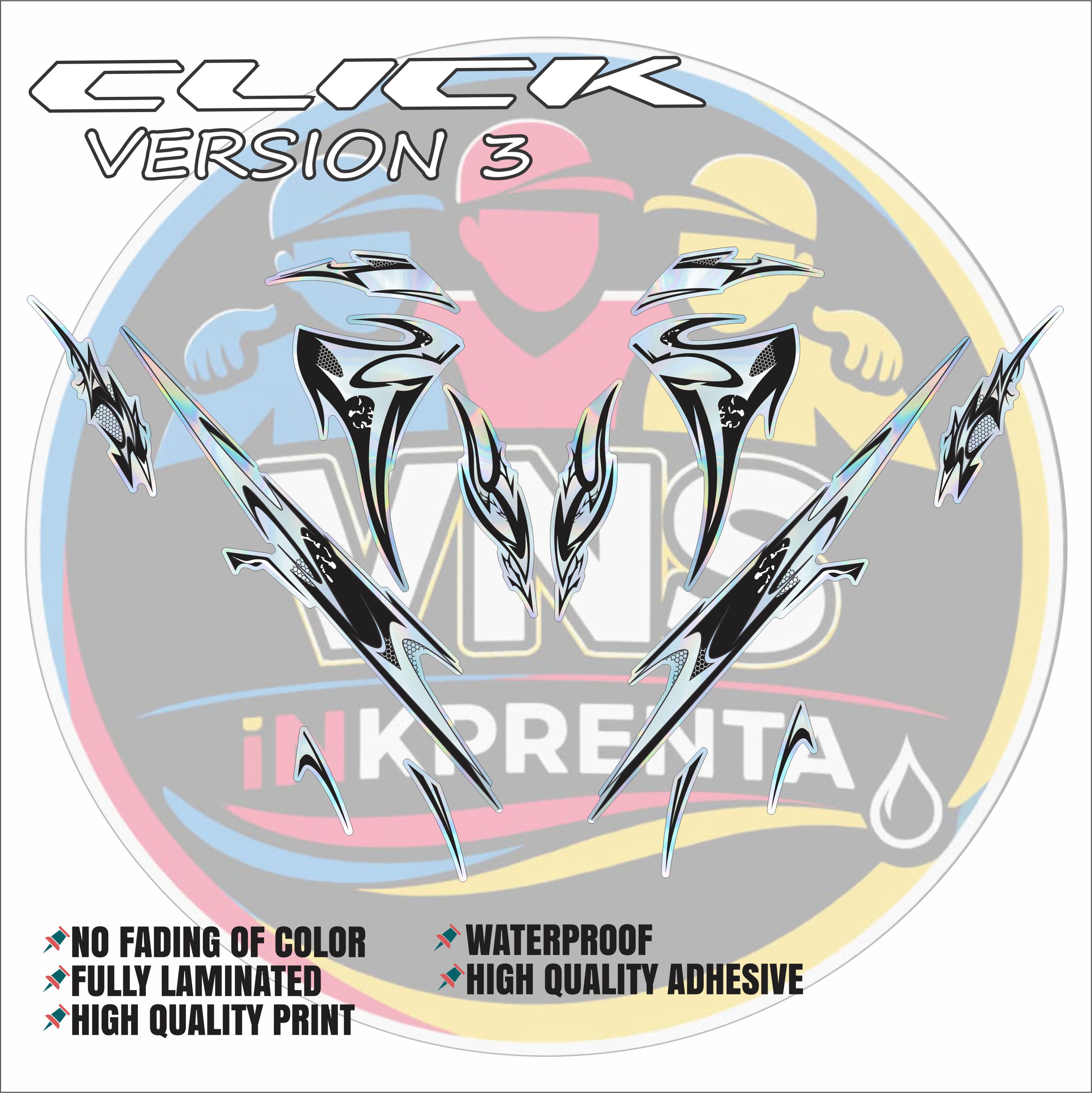 Click V3 Decals Sticker - CUSTOMKING Edition Holographic Concept ...