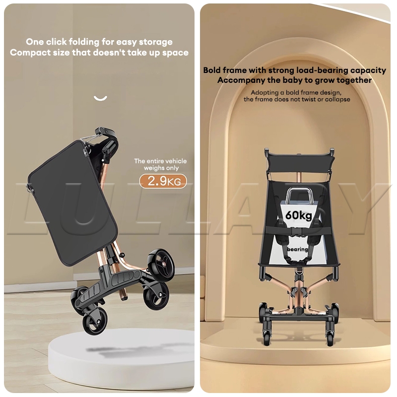 stroller for baby stroller with sun shade Pocket One-click Folding seat ...