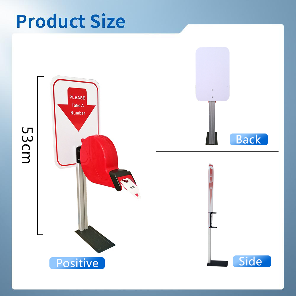 Queue Number Ticket Dispenser and Stand for customers Waiting manageme ...