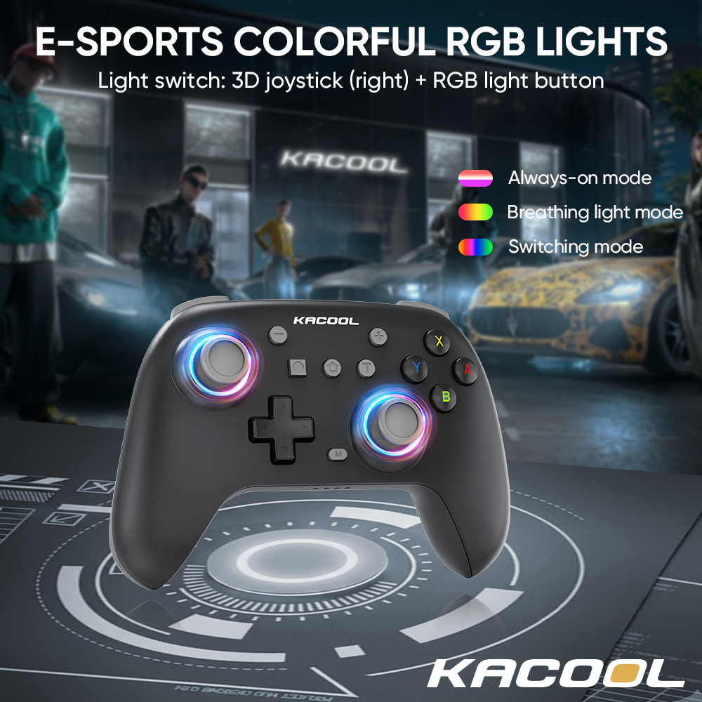 Popcorn & Kacool Double Motor Wireless Game Controller Bluetooth ...