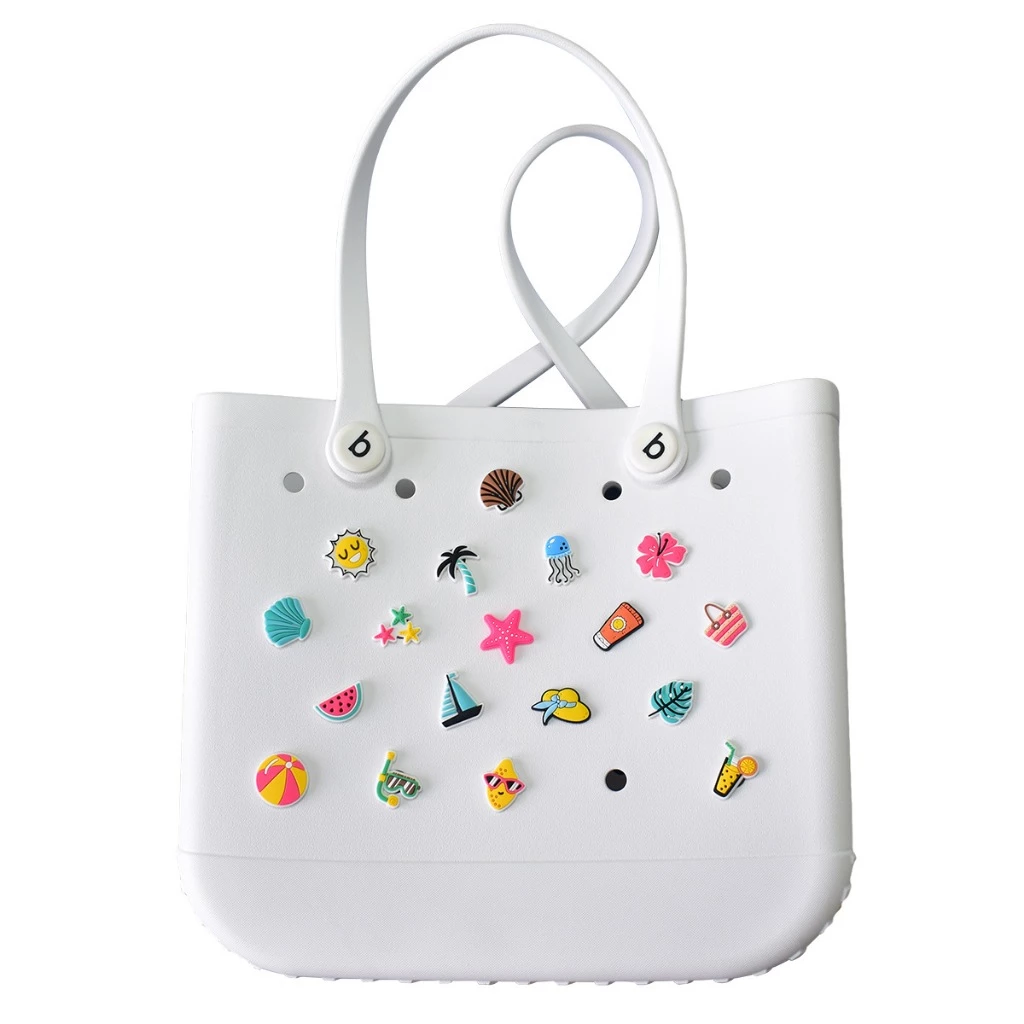 18Pcs Cute Beach Stickers Charms Pins Accessories For Girls Tote Bags ...