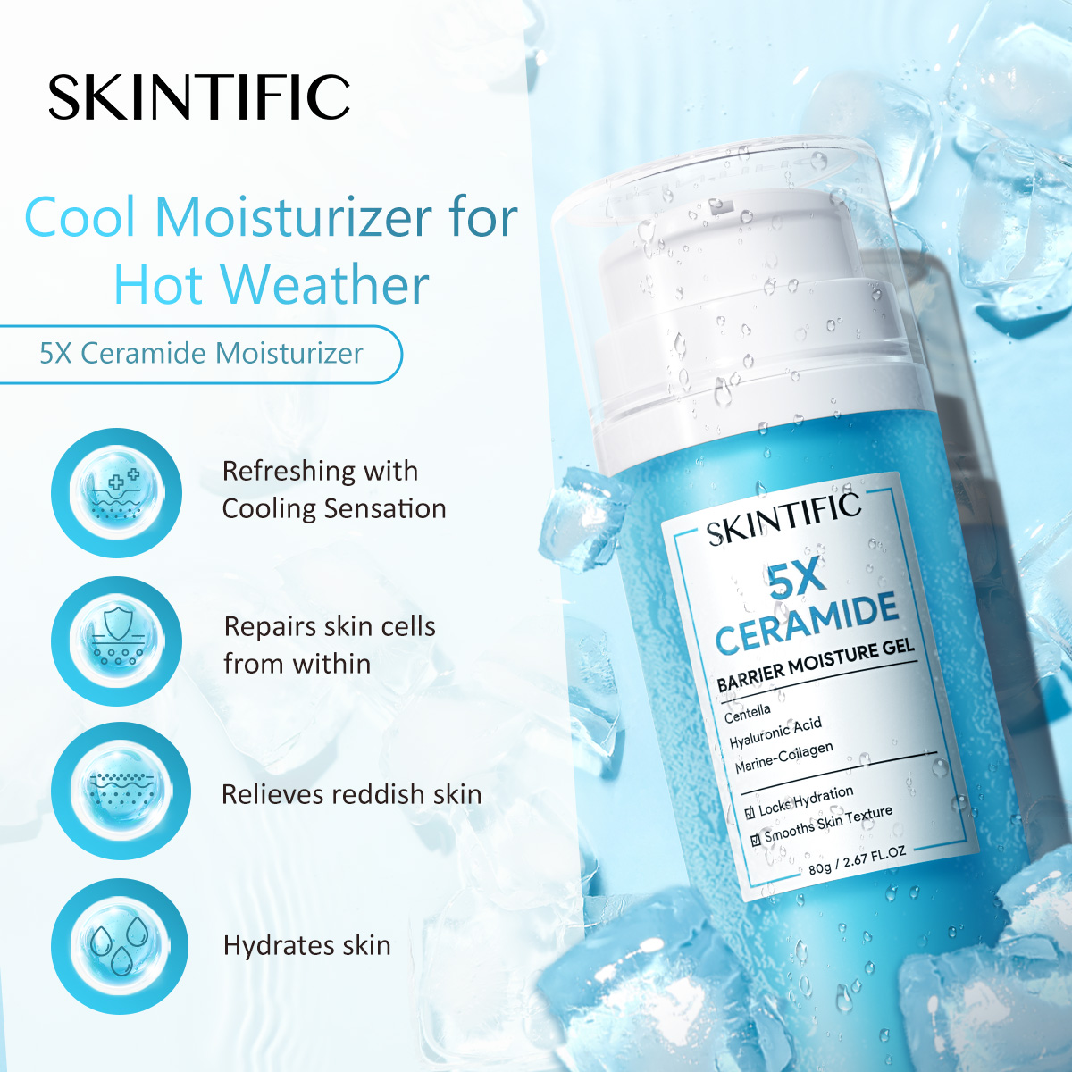 HOT Day&Night SKINTIFIC 5X Ceramide Facial Moisturizer for Oily Skin ...