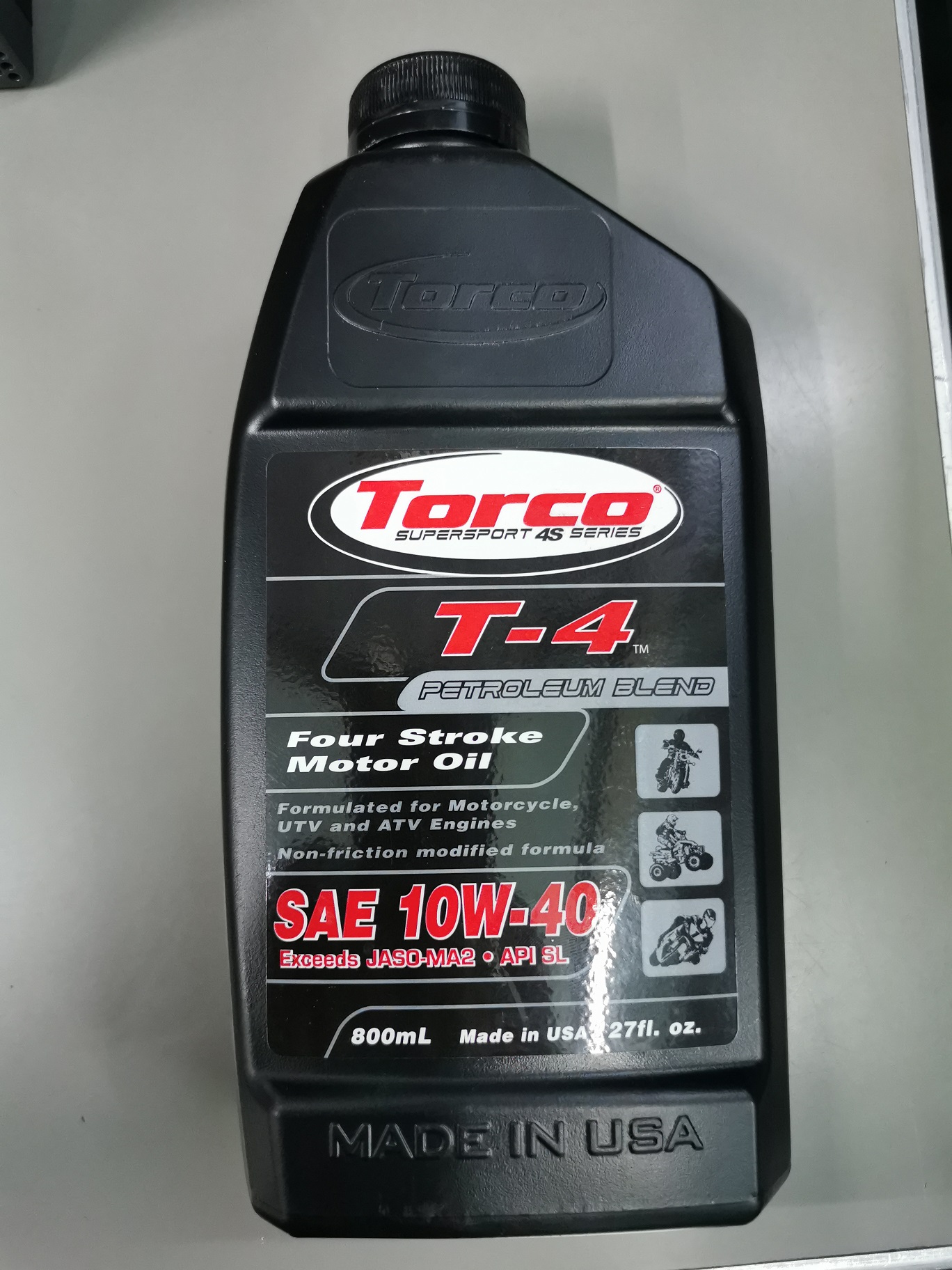 Torco T-4 Four Stroke Mineral Motor Oil SAE 10W-40 800 ml | Shopee ...