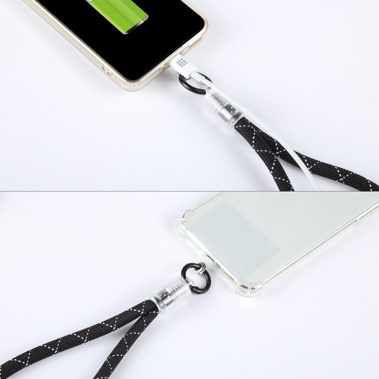 Universal Mobile Phone Braided Lanyard with Patch Detachable Wrist ...