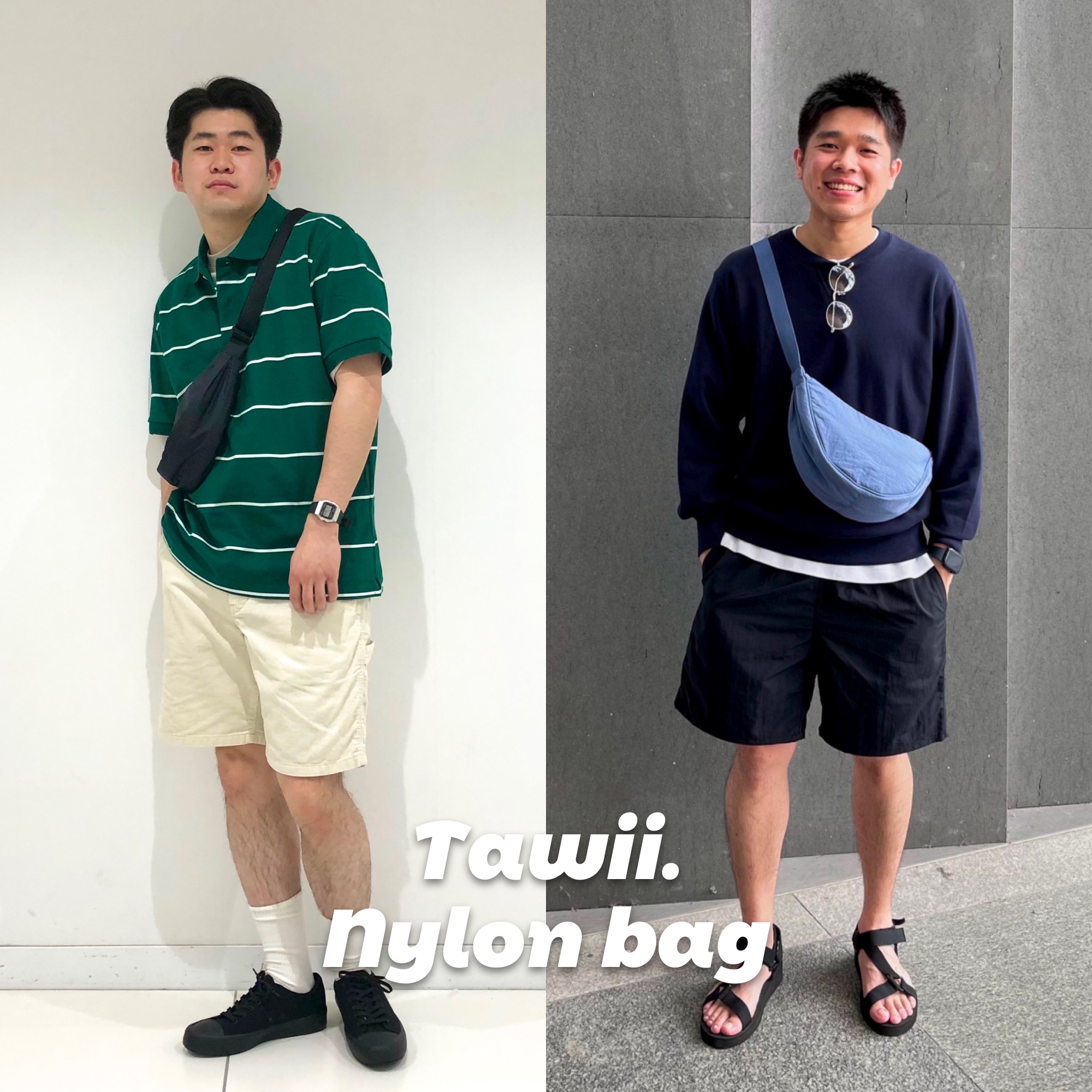 Tawii. dumpling bags water proof uniqol Nylon sling bag for man ...