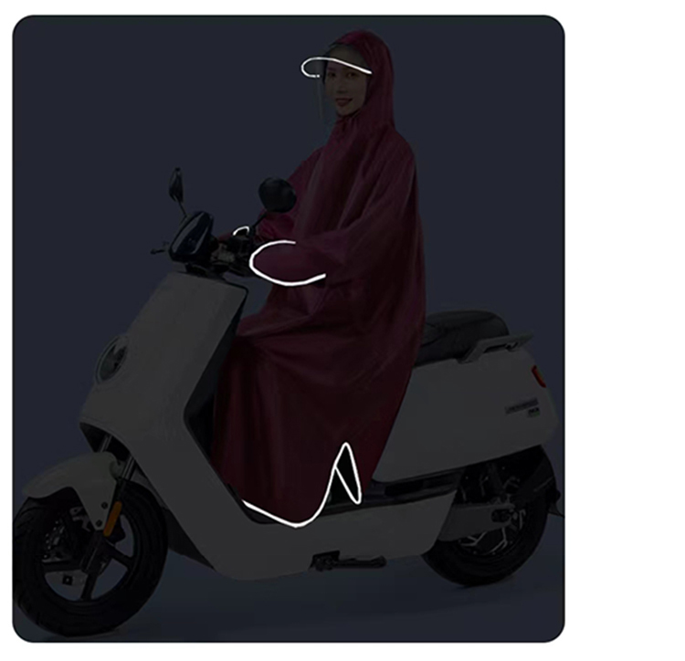 Rain Coat For Motorcycle Waterproof Thickened And Lengthened Ponch ...