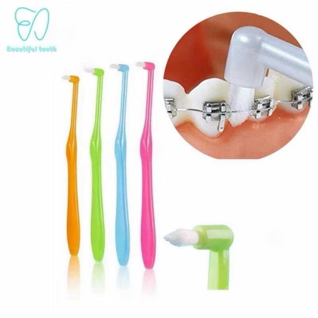 Orthodontic Toothbrush for Braces Care Pointed Head Tuft Toothbrush ...