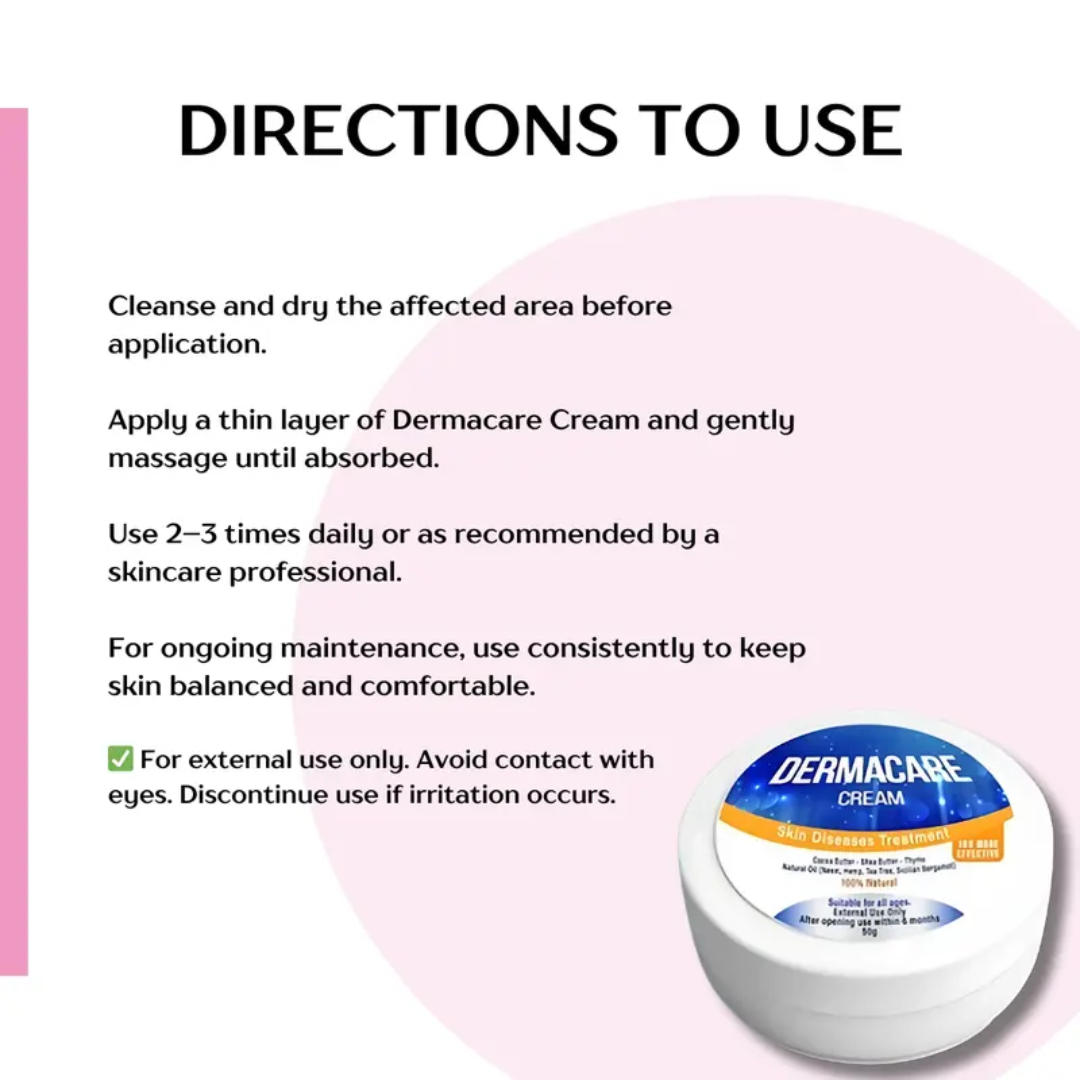 Dermacare Cream 10g – Lightweight Hydrating & Repair Cream for Dry ...