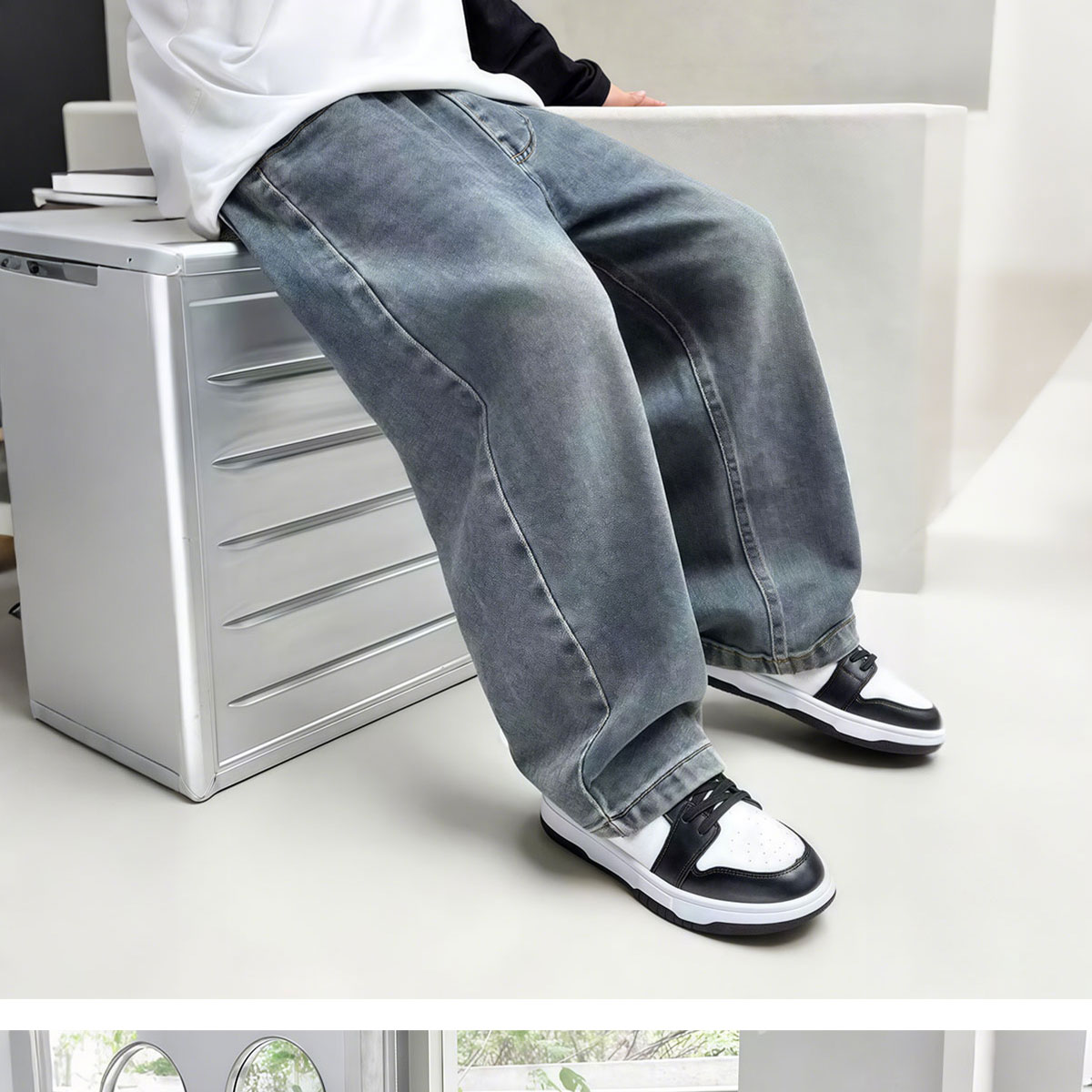 【Sweet Kids】3-14Years Boys Jeans Straight Leg Denim Jeans Korean Style ...