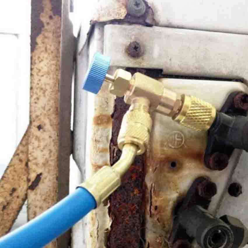 Safety Valve Adapter R410A R22 Refrigerant Charging Retention Control ...