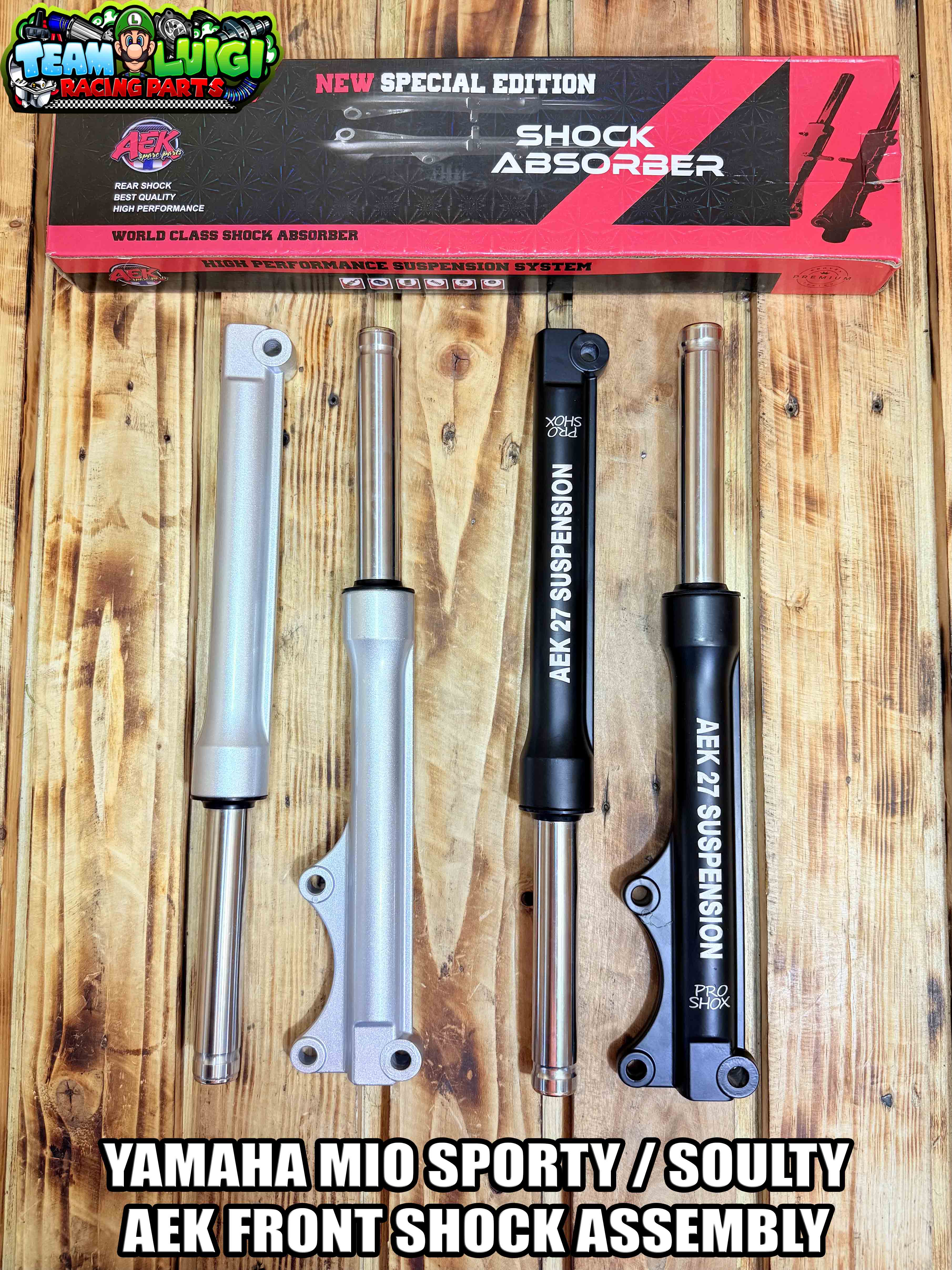 AEK YAMAHA MIO SPORTY, SOULTY FRONT SHOCK ASSEMBLY 100% MADE IN ...
