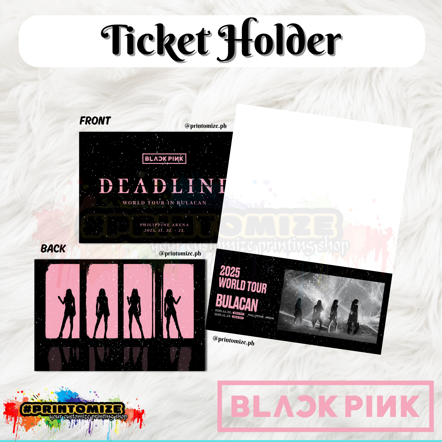 Concert Ticket Holder | Blackpink Deadline World Tour in Bulacan 13 by ...