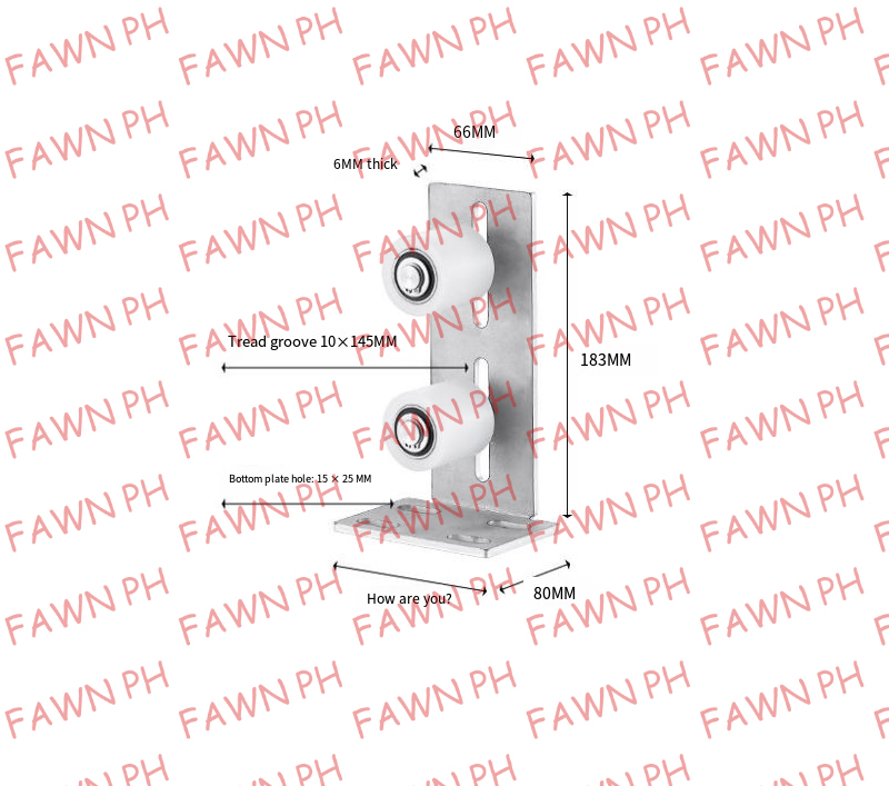 stainless Sliding Gate Top Guide Roller set with L bracket | Shopee ...