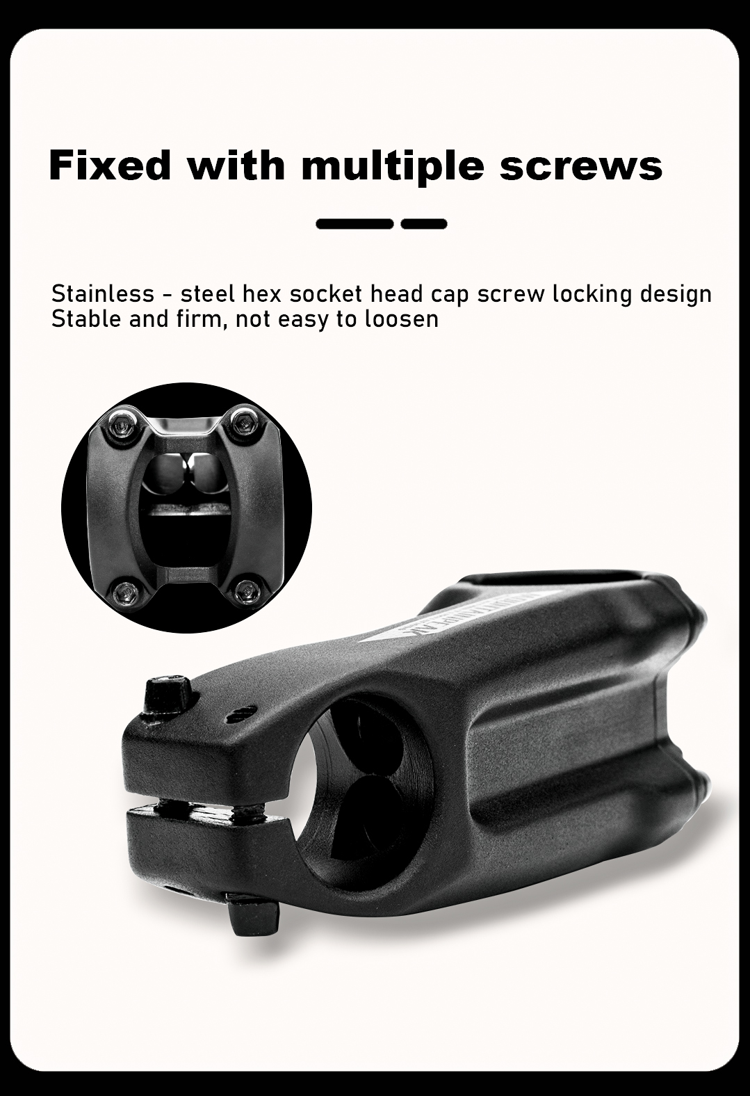 MOUNTAINPEAK Bike Long Stem 100MM 31.8M -20° MTB Negative Stem FOR MTB ...