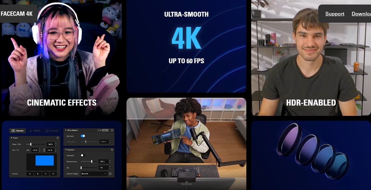 ELGATO Facecam 4K 4K60 Studio Webcam EL-10WAF9901 | Shopee Philippines