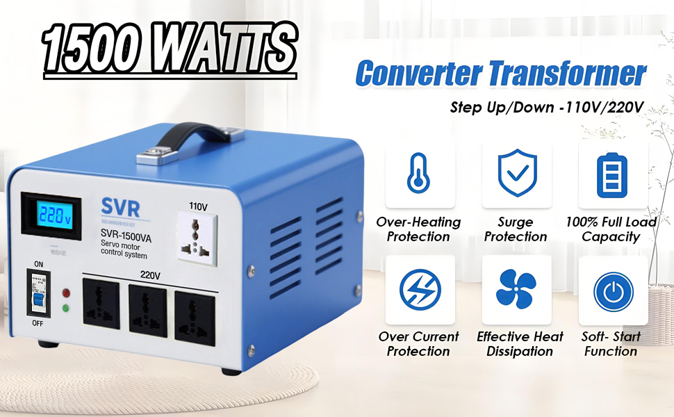 SVR-1500VA/1000VA Automatic Voltage Type 500VA AVR Regulator Servo For ...