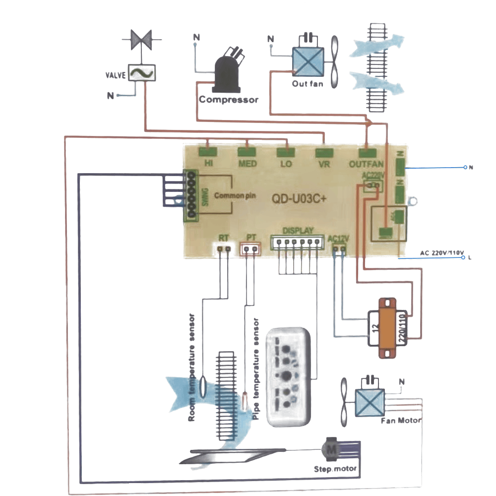 Midea Universal Aircon Control System Board Complete Set 50% Energy ...