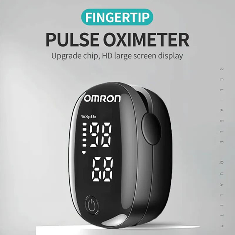 Omron Pulse Oximeter Display Portable Fingertip Pulse Oximeter Blood ...