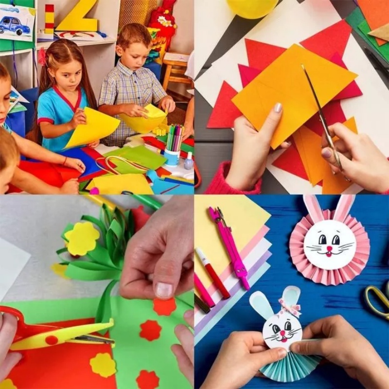 100PCS Colored A4 Copy Paper 10 Different Colors Decorating Paper DIY ...