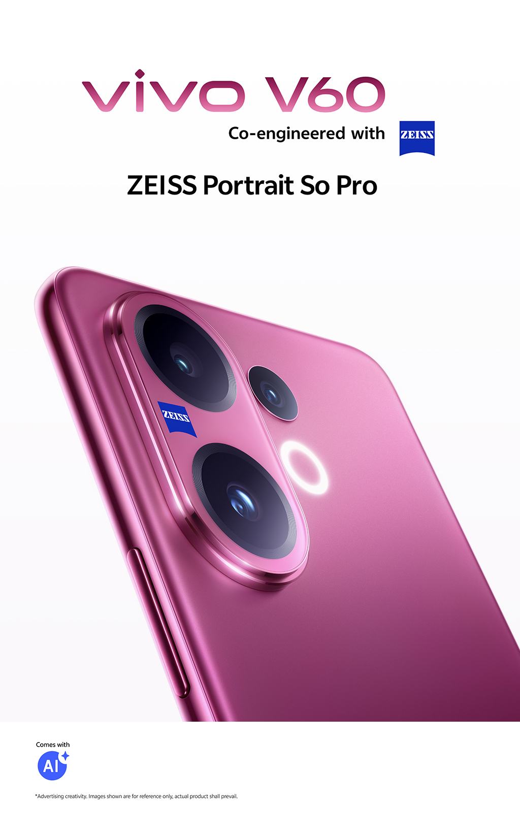 【0% Interest for 3 Months】vivo V60 cellphone丨50MP ZEISS Super Telephoto ...