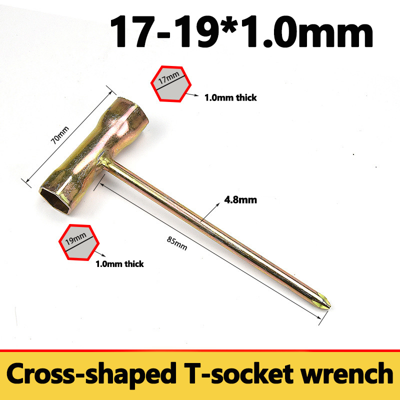 Spark Plug Socket Wrench 13mm & 19mm Stainless Steel Spanner for ...
