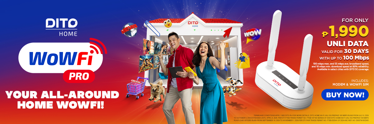 DITO Home WiFi Pro w/ 30 Days UNLI 5G Data | Shopee Philippines