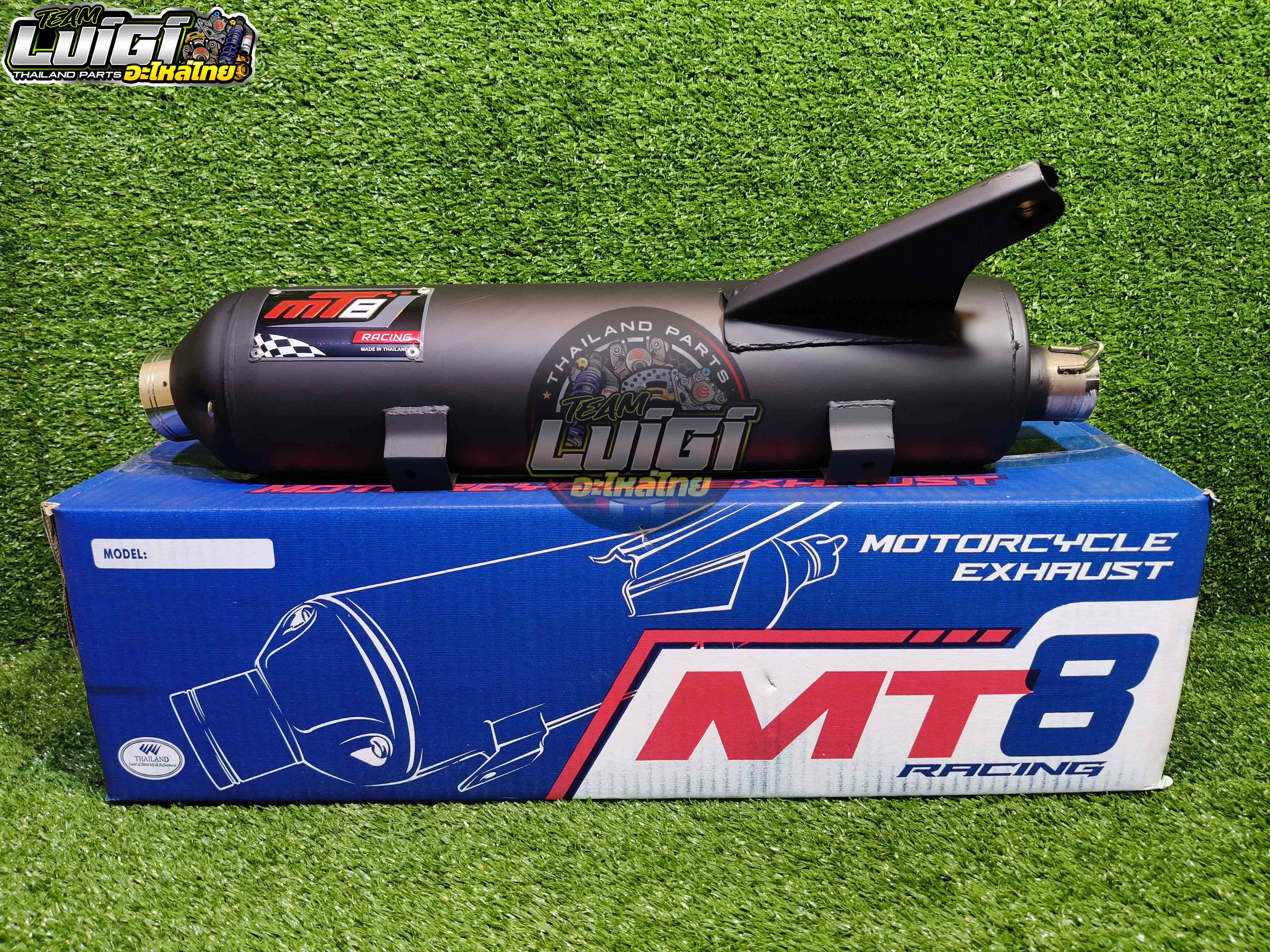 SUZUKI SKYDRIVE 125 MT8 POWER PIPE REBIT EMBLEM STAINLESS TIP NEW ...