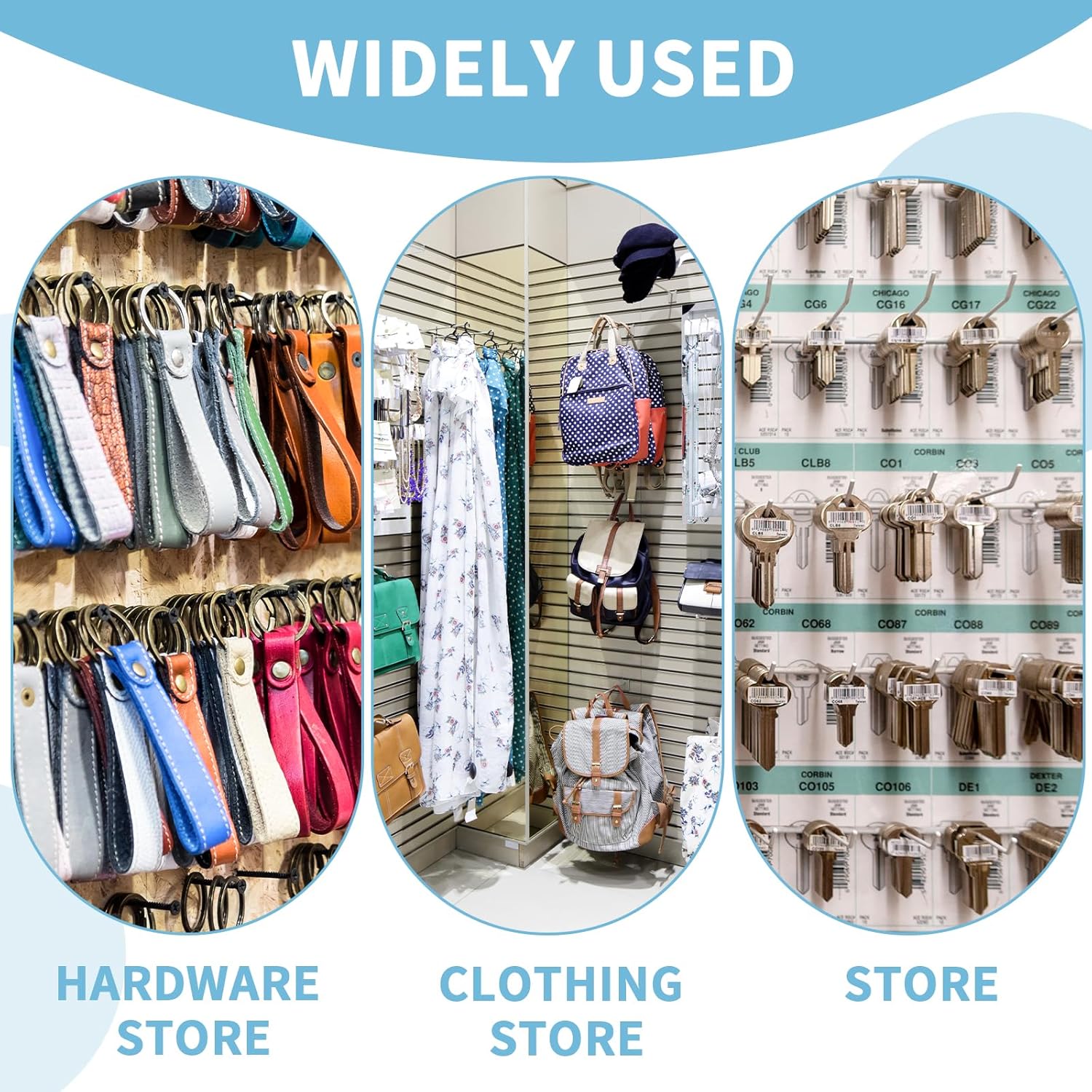10PCS Screen Hook Store Supermarket Grid Wall Wire Mesh Hanging Hooks ...