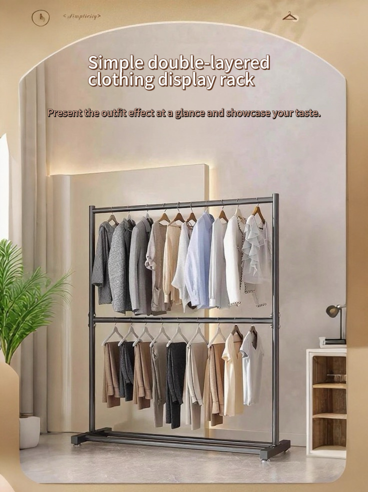 Sampayan Double Layer Hanger For Clothes Metal Heavy Duty Bedroom ...