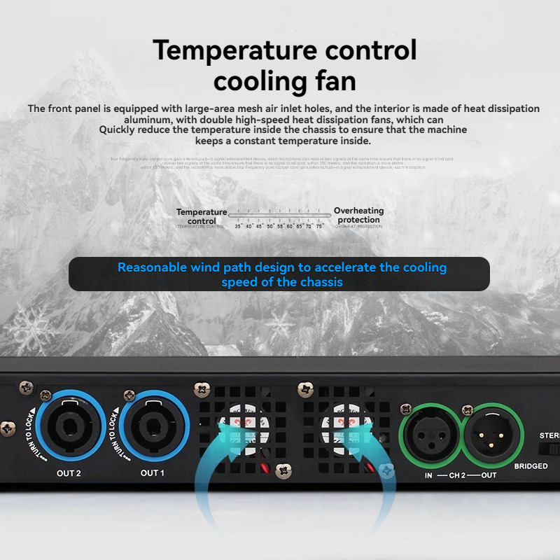 COD Original audio amplifier propesyonal digital power amplifier 500 ...