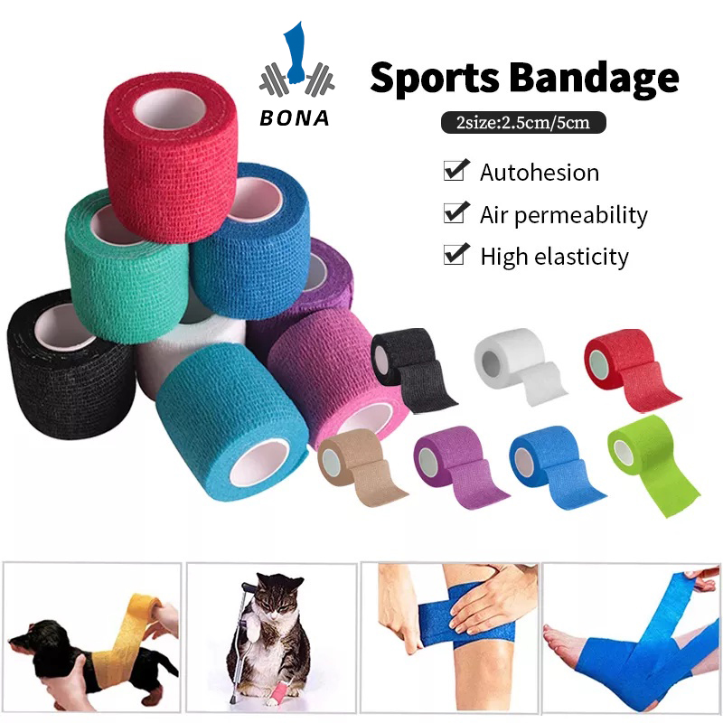 Athletic Wrap Tape Self-adhesive Muscle Finger Protective Bandage Pet ...