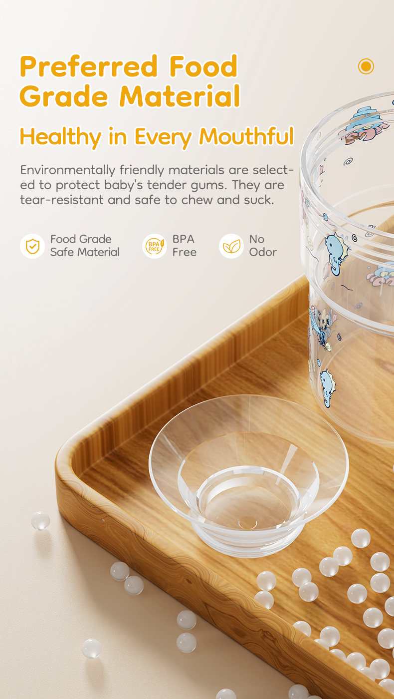 Dr.isla Water Bottle For Kids 360° Liquid Silicone BPA Free 280ml/9oz ...