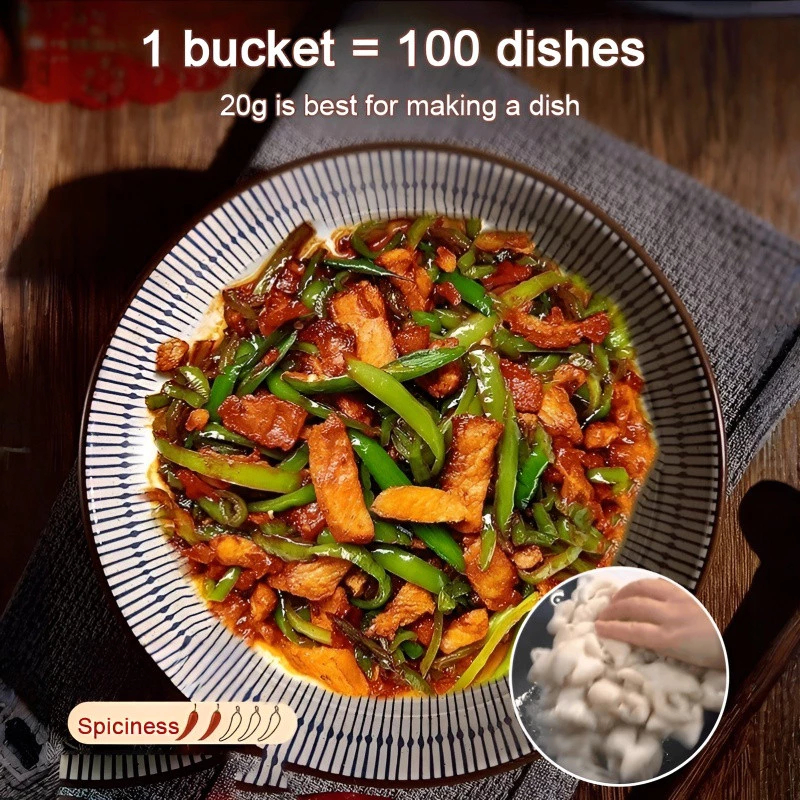 Spicy Sauce 1KG Bucket-Ready to Use Cooking Stir-Fry Sauce (Color ...
