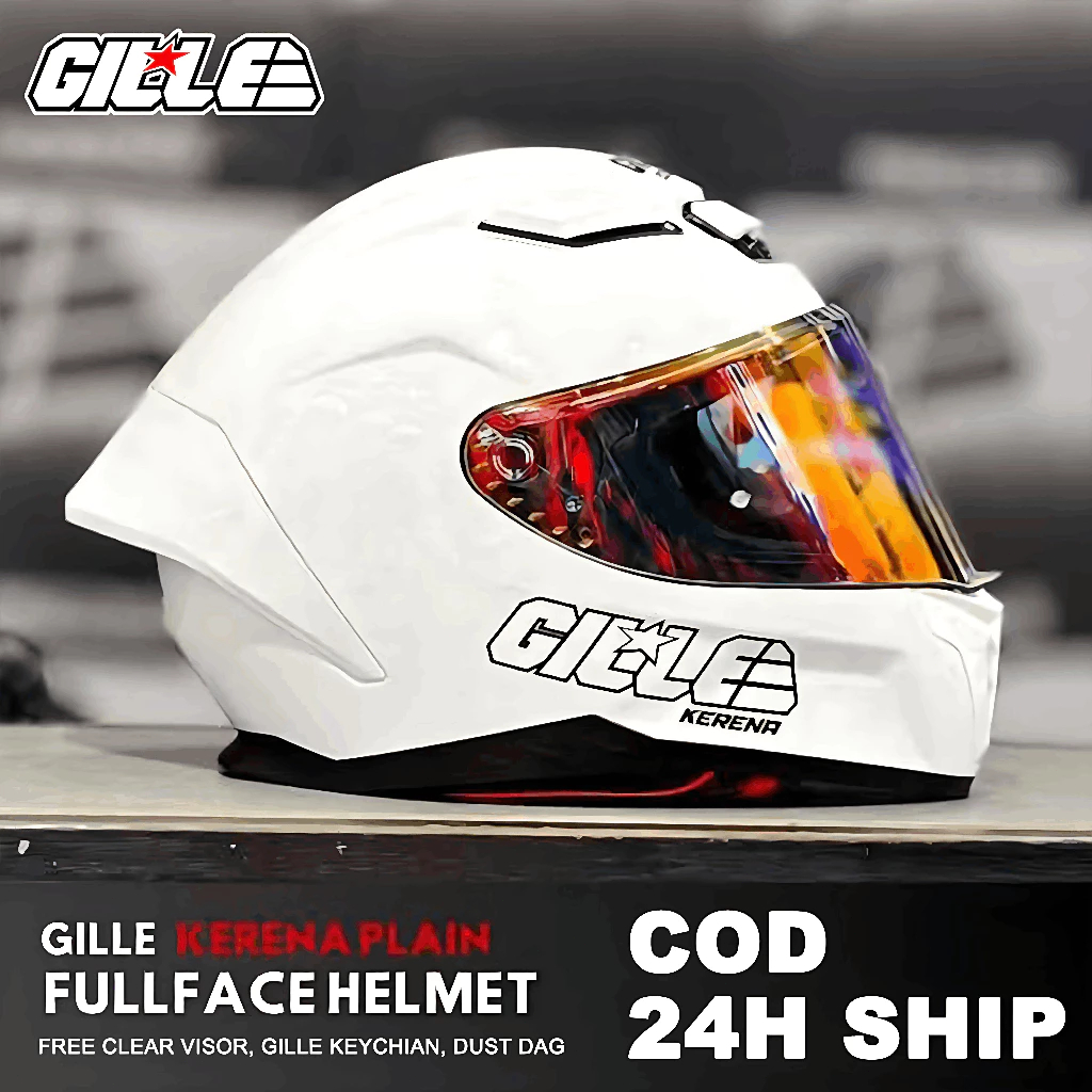 ORA GILLE Helmet Two Tone Full Face Motorcycle Helmet For Woman Man ...