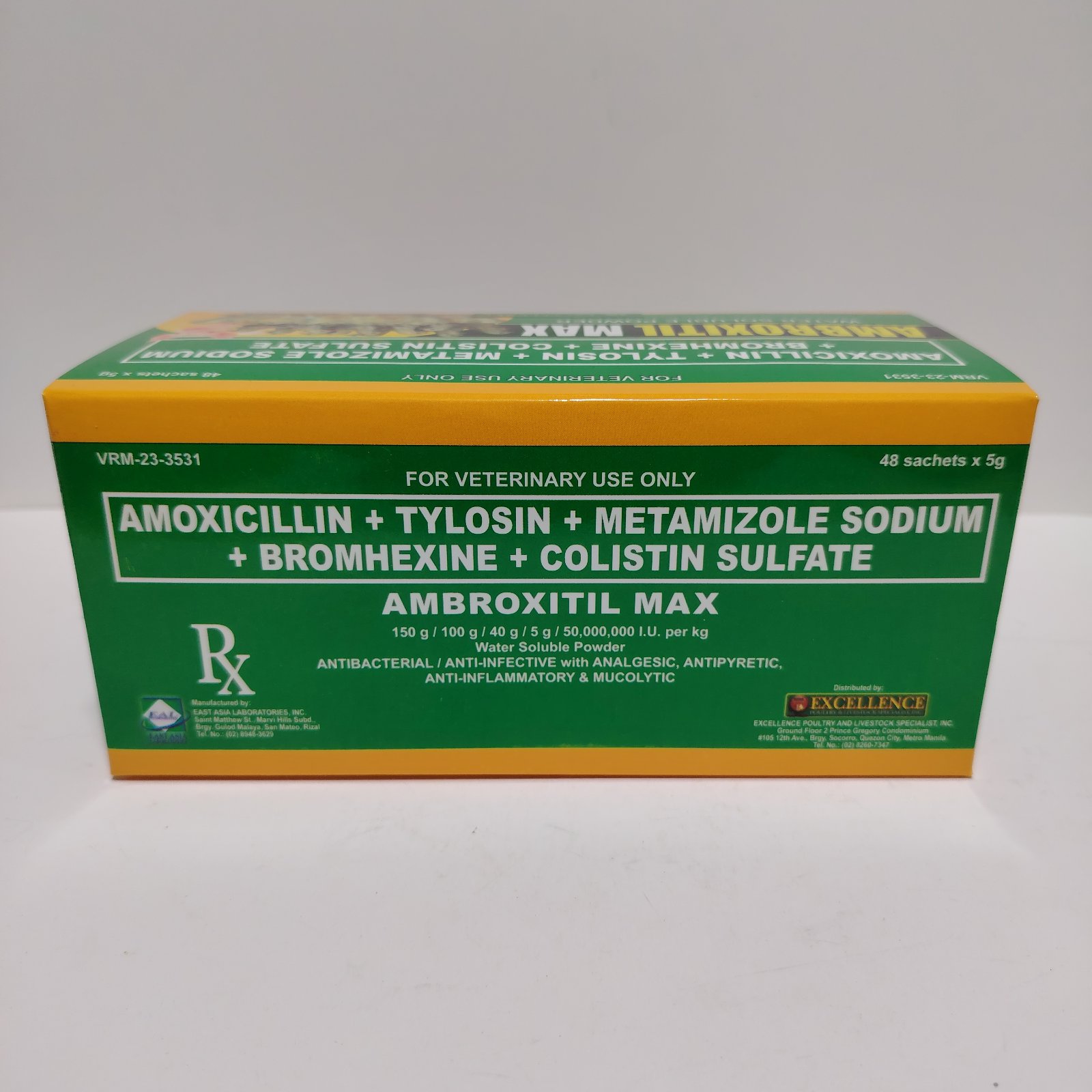 Excellence AMBROXITIL MAX 48sachet X 5g (1BOX) -Water Soluble Powder ...